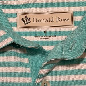 Donald Ross | Shirts | Donald Ross Green And White Striped Polo Shirt ...